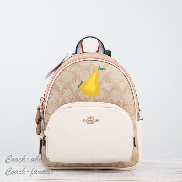 Coach | Bags | Nwt Coach C8258 Mini Court Backpack In Signature Canvas ...